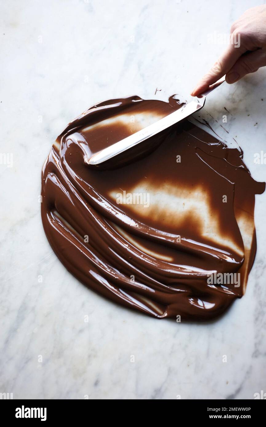 Tempering chocolate hi-res stock photography and images - Alamy