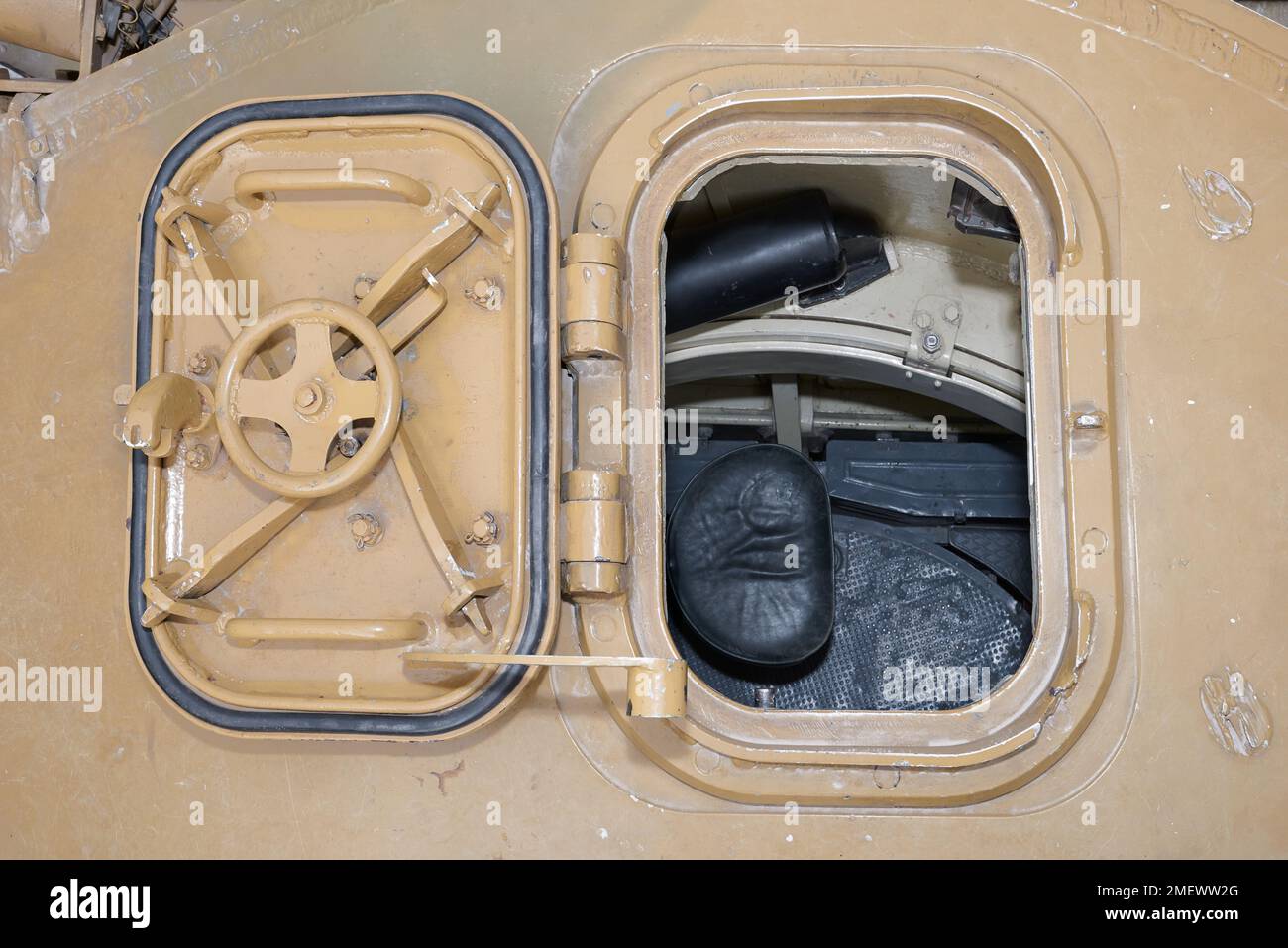 Tiger I, Loader's hatch and seat Stock Photo - Alamy
