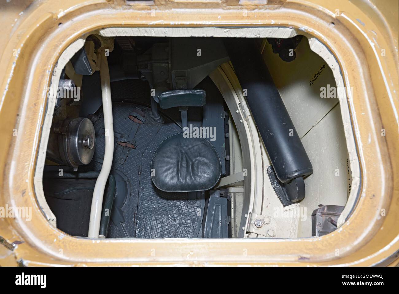 Tiger I, Loader's hatch and seat Stock Photo - Alamy
