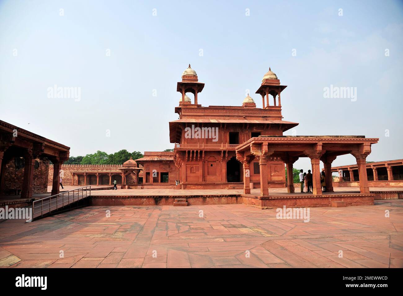 A palace of emperor Akhbar in Fathepur Sikri, city showing amazing ...