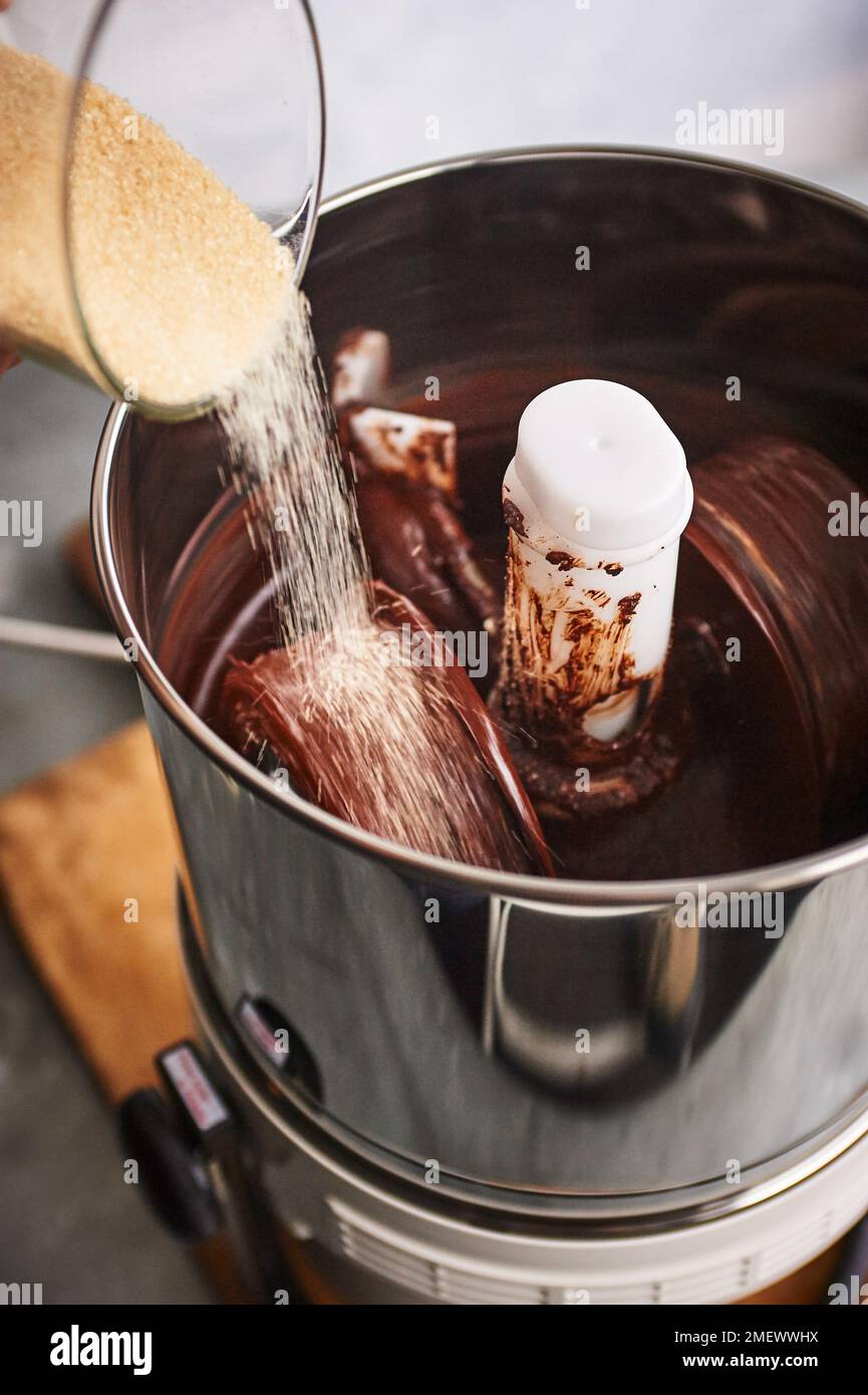 Grinding and conching chocolate Stock Photo - Alamy