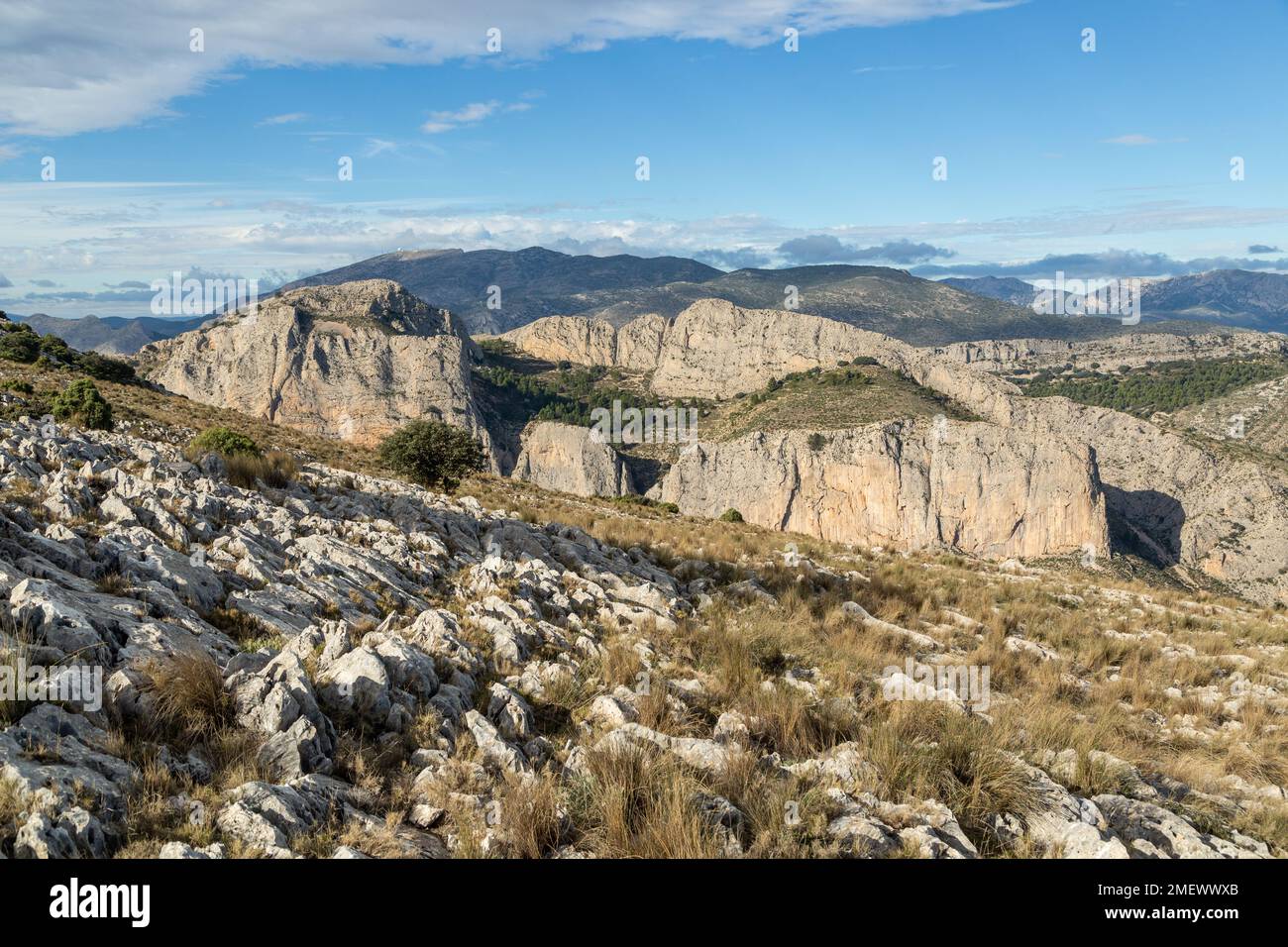Looking from the summit of mount Ponotx / Ponoig with Penyo Cabal ...