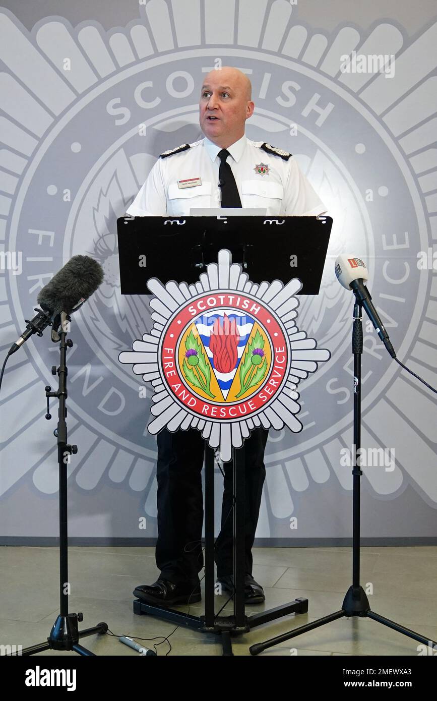 Interim Chief Officer Ross Haggart at the Scottish Fire and Rescue ...