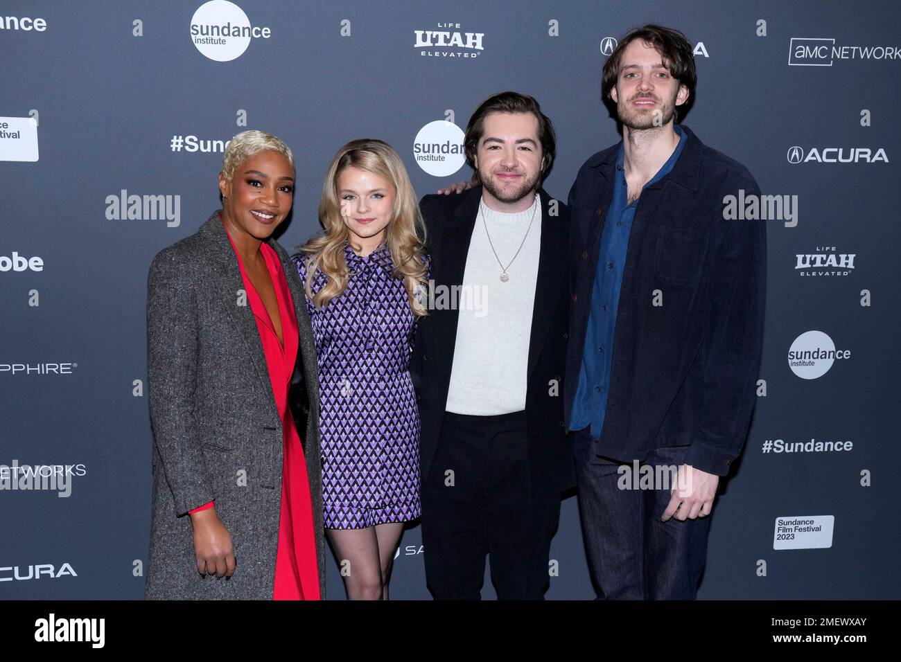 Tiffany Haddish, from left, Kylie Rogers, Michael Gandolfini and Cory ...