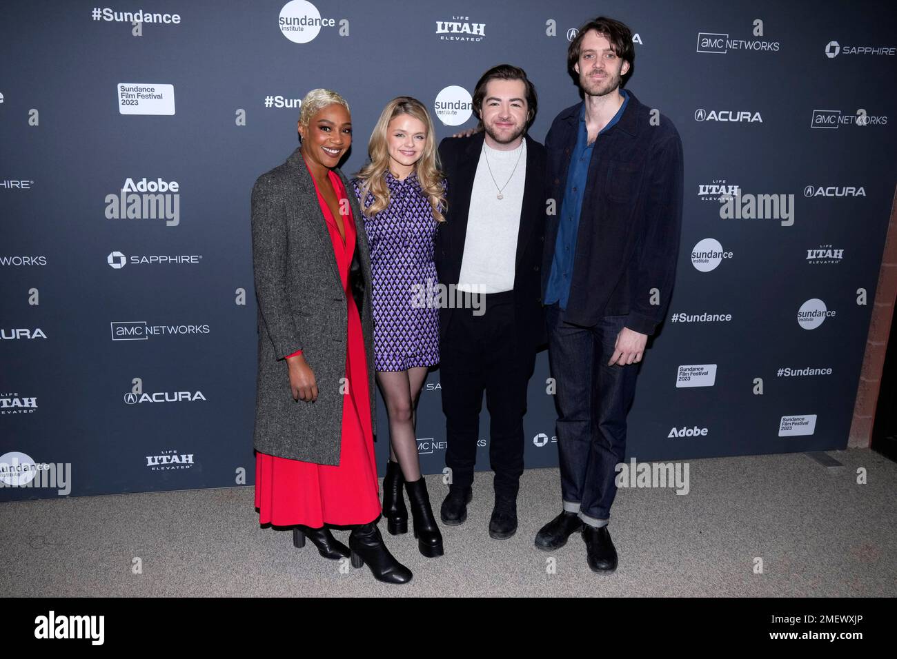Tiffany Haddish, from left, Kylie Rogers, Michael Gandolfini and Cory ...