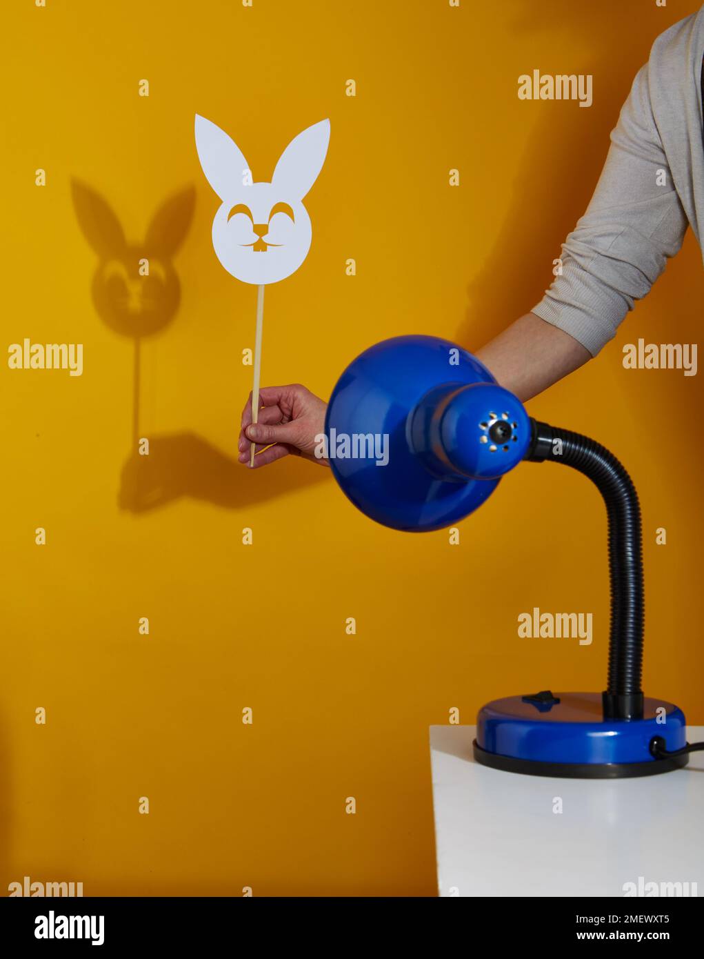 Table lamp casting light on wall hi-res stock photography and images ...