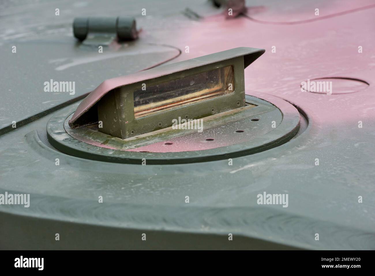 M3A1 Stuart Tank, Commander's periscope (right, turret, top Stock Photo ...