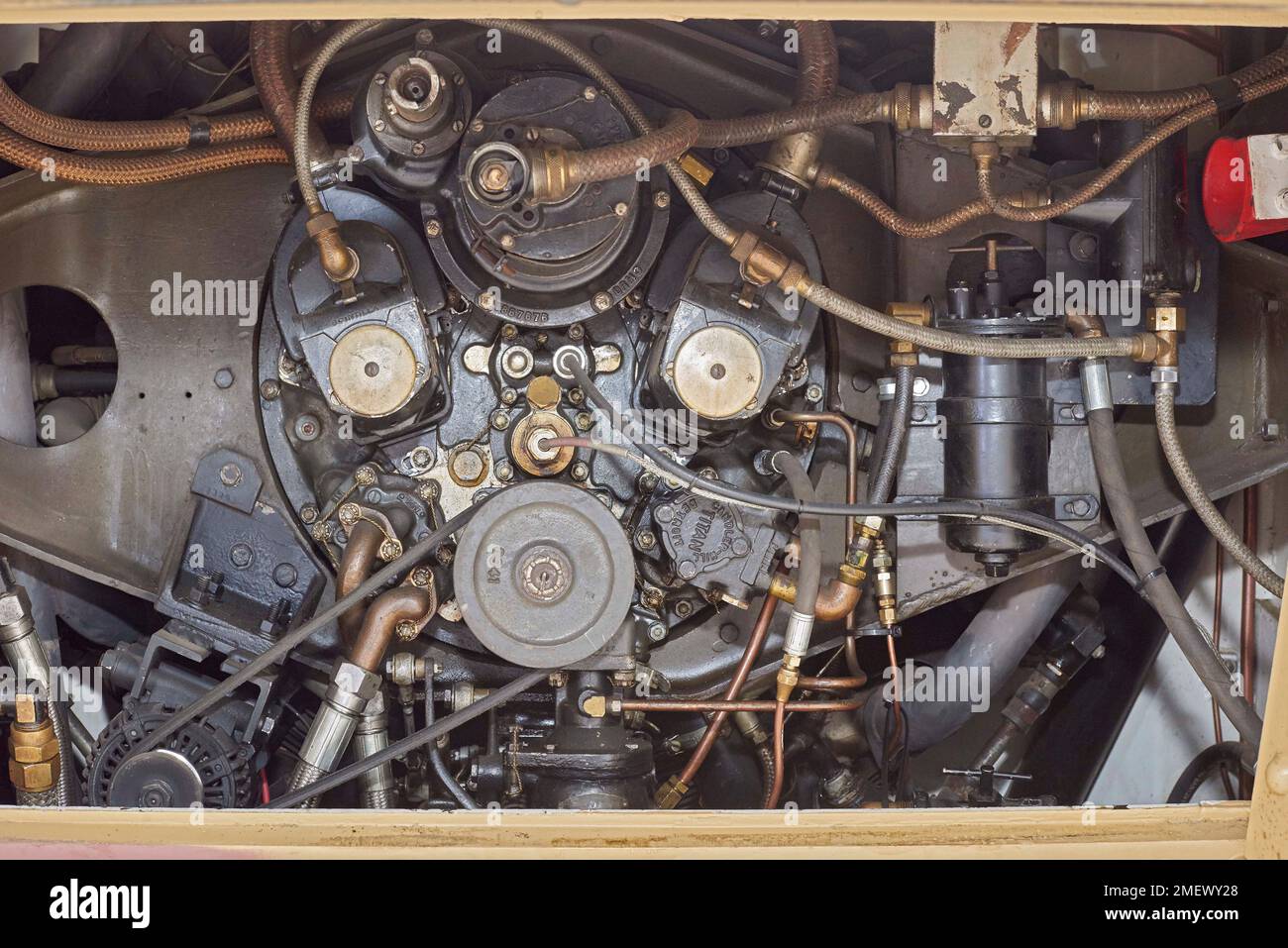 M3A1 Stuart Tank, Engine Stock Photo - Alamy