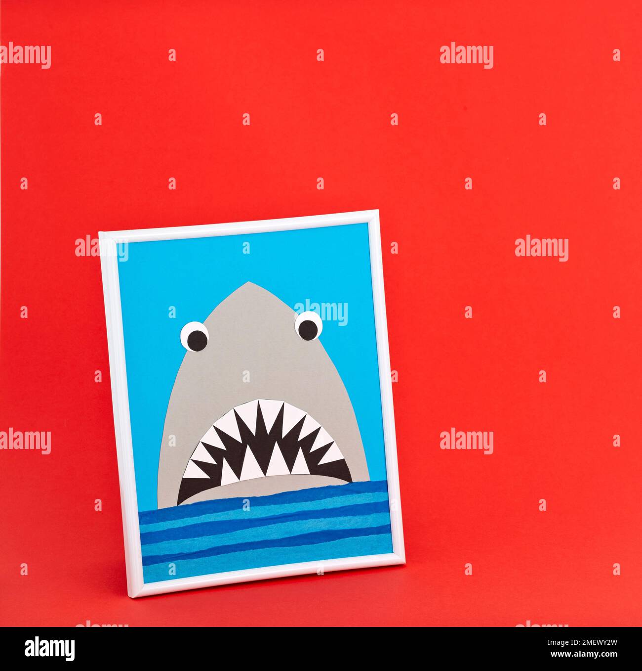 Step by step creating shark picture Stock Photo - Alamy