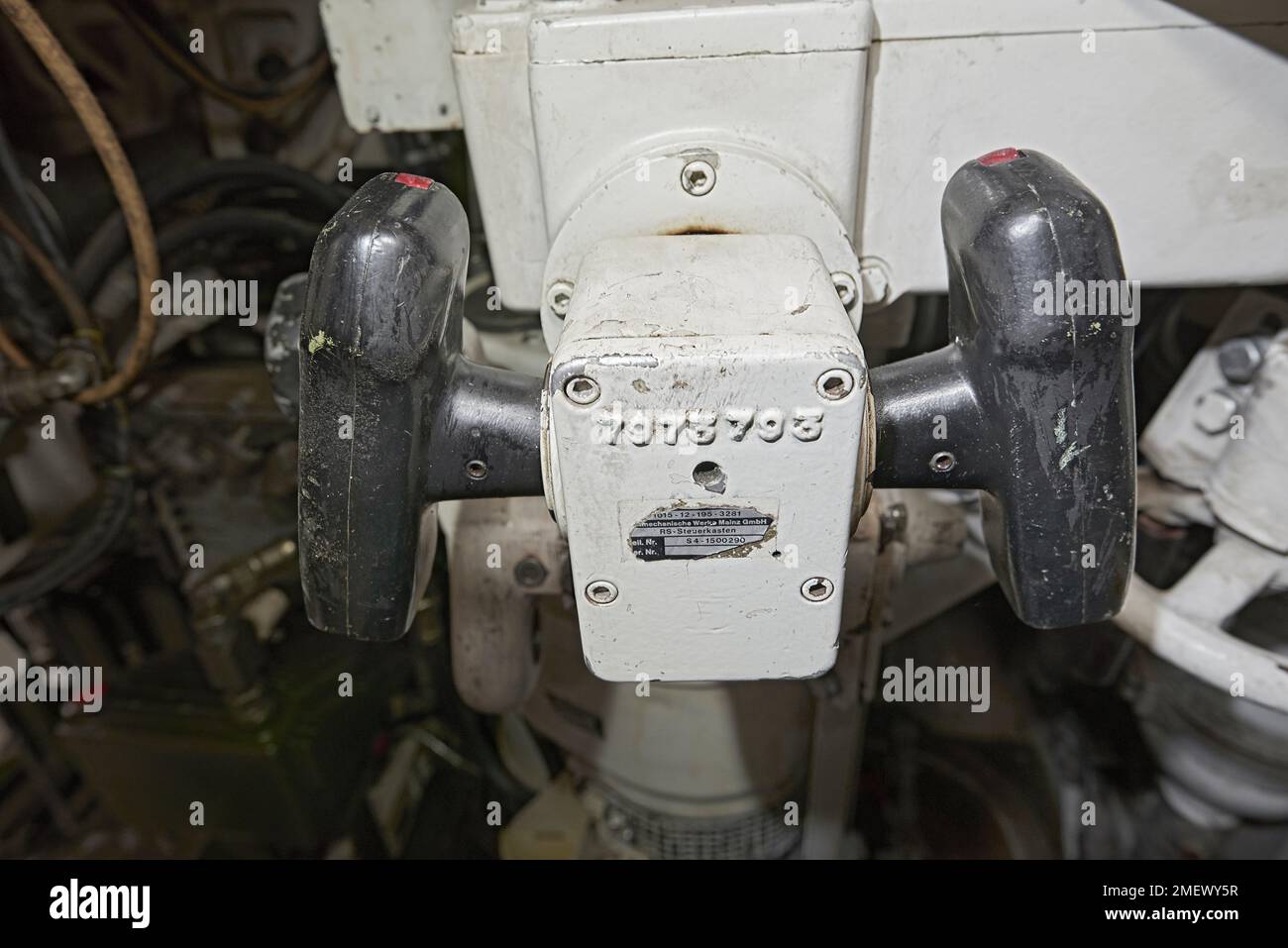 Leopard 1, Turret traverse controls Stock Photo - Alamy