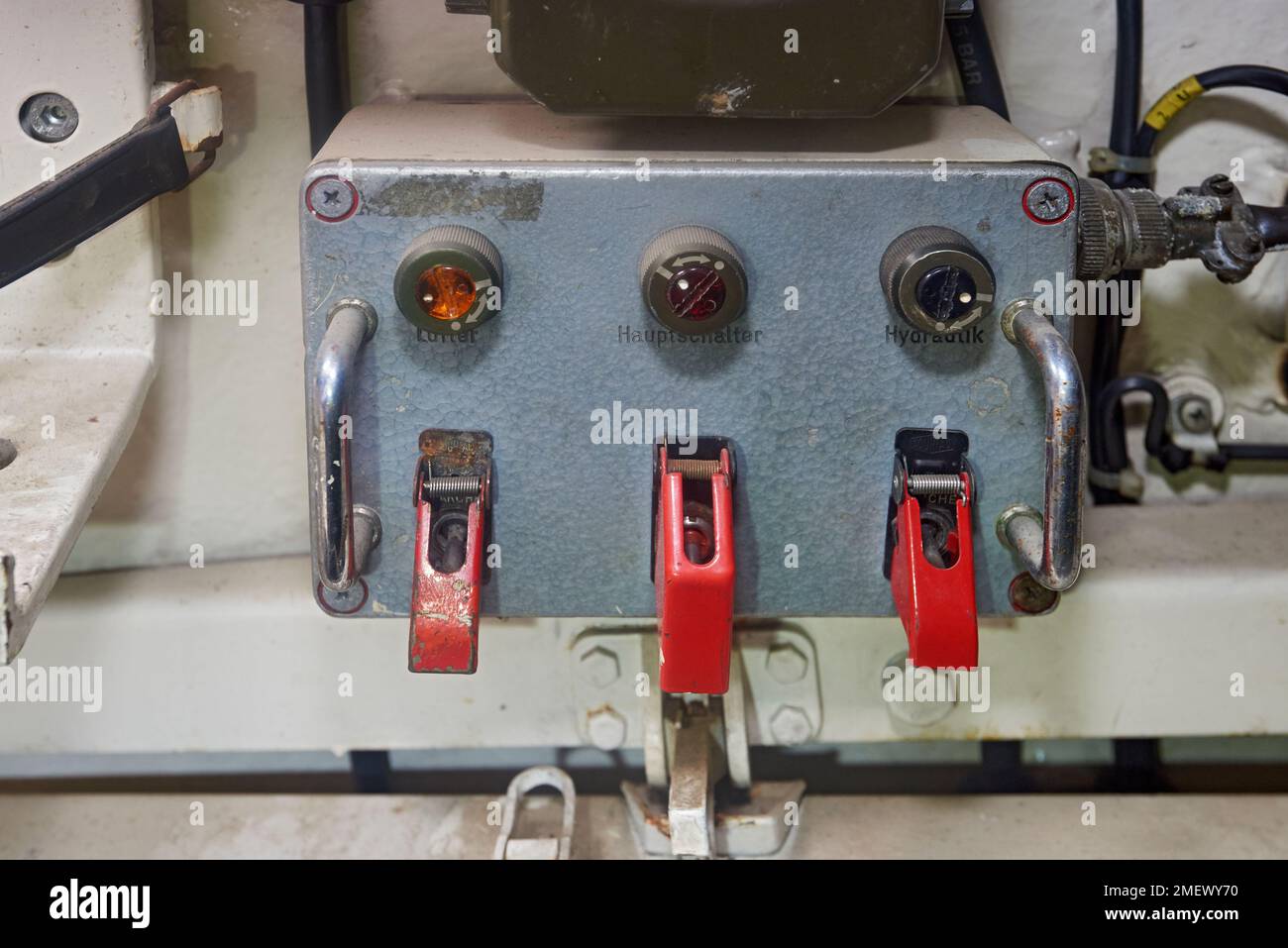 Leopard 1, Shut-off switches Stock Photo - Alamy