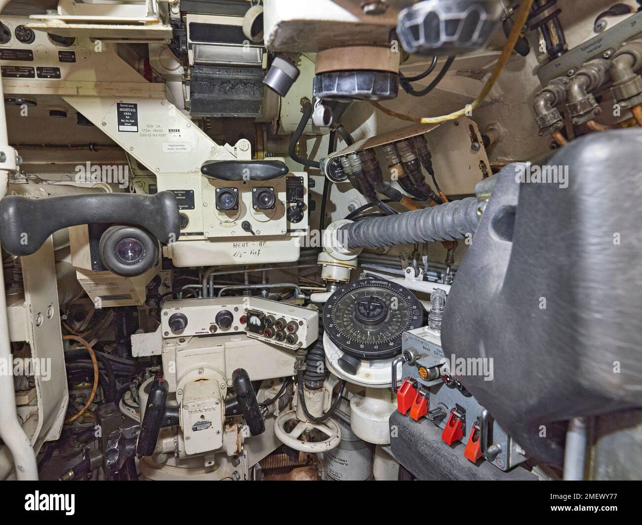 Leopard 1, Commander and gunner's compartment Stock Photo - Alamy