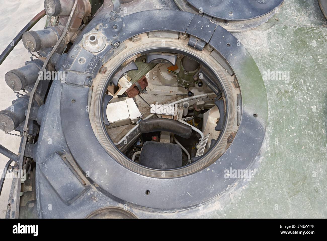 Leopard 1, Commander's hatch (open Stock Photo - Alamy