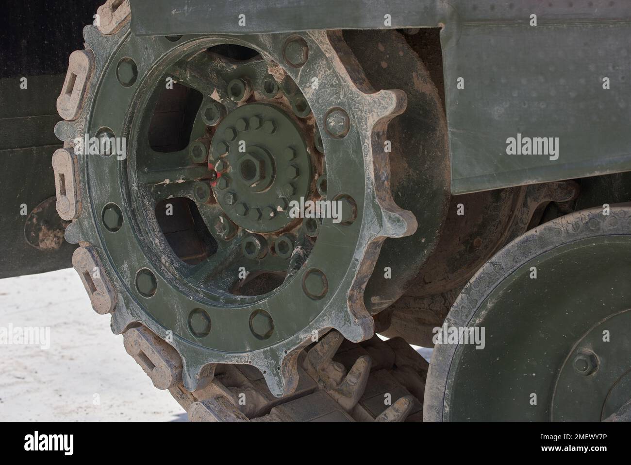 Leopard 1, Drive sprocket (right Stock Photo - Alamy