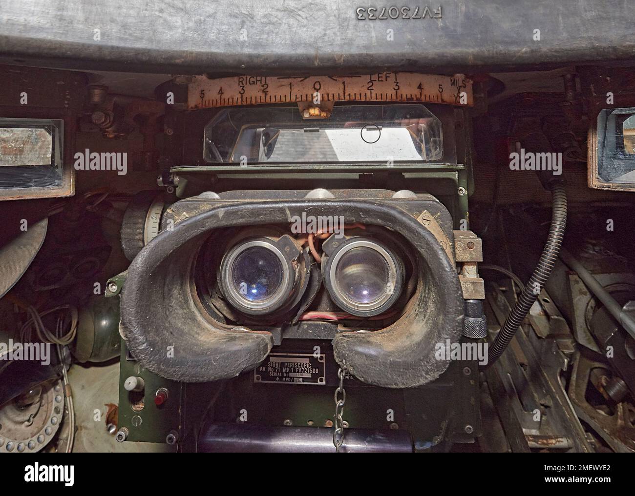 Scorpion Tank CVRT Vol 1, Commander's sight Stock Photo - Alamy