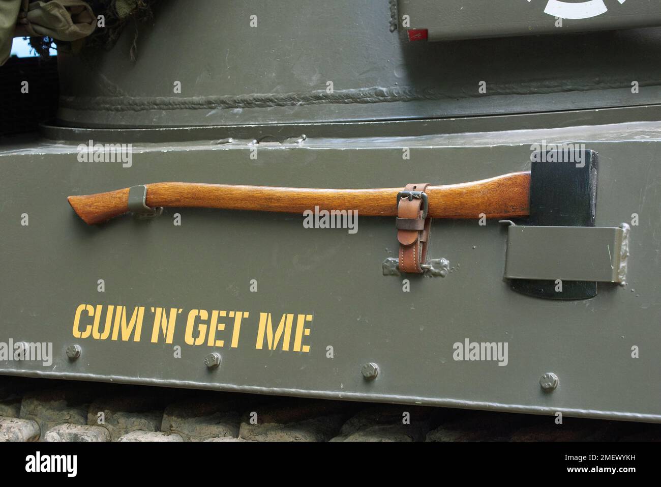 M18 Hellcat, Axe on Hull Stock Photo - Alamy