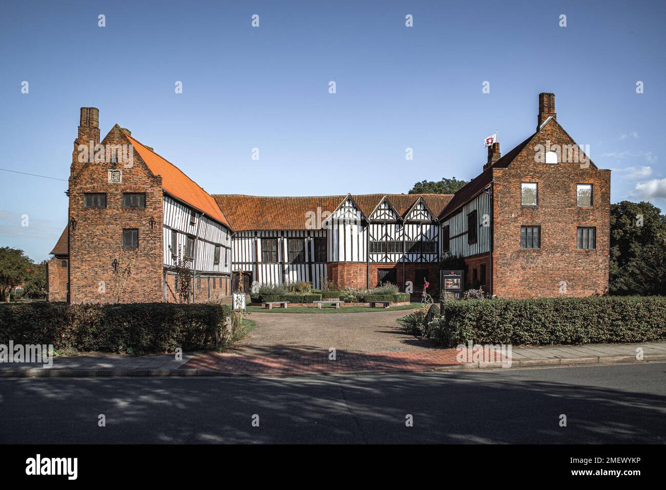 The West wing and great hall of Gainsborough Old Hall, which is over ...