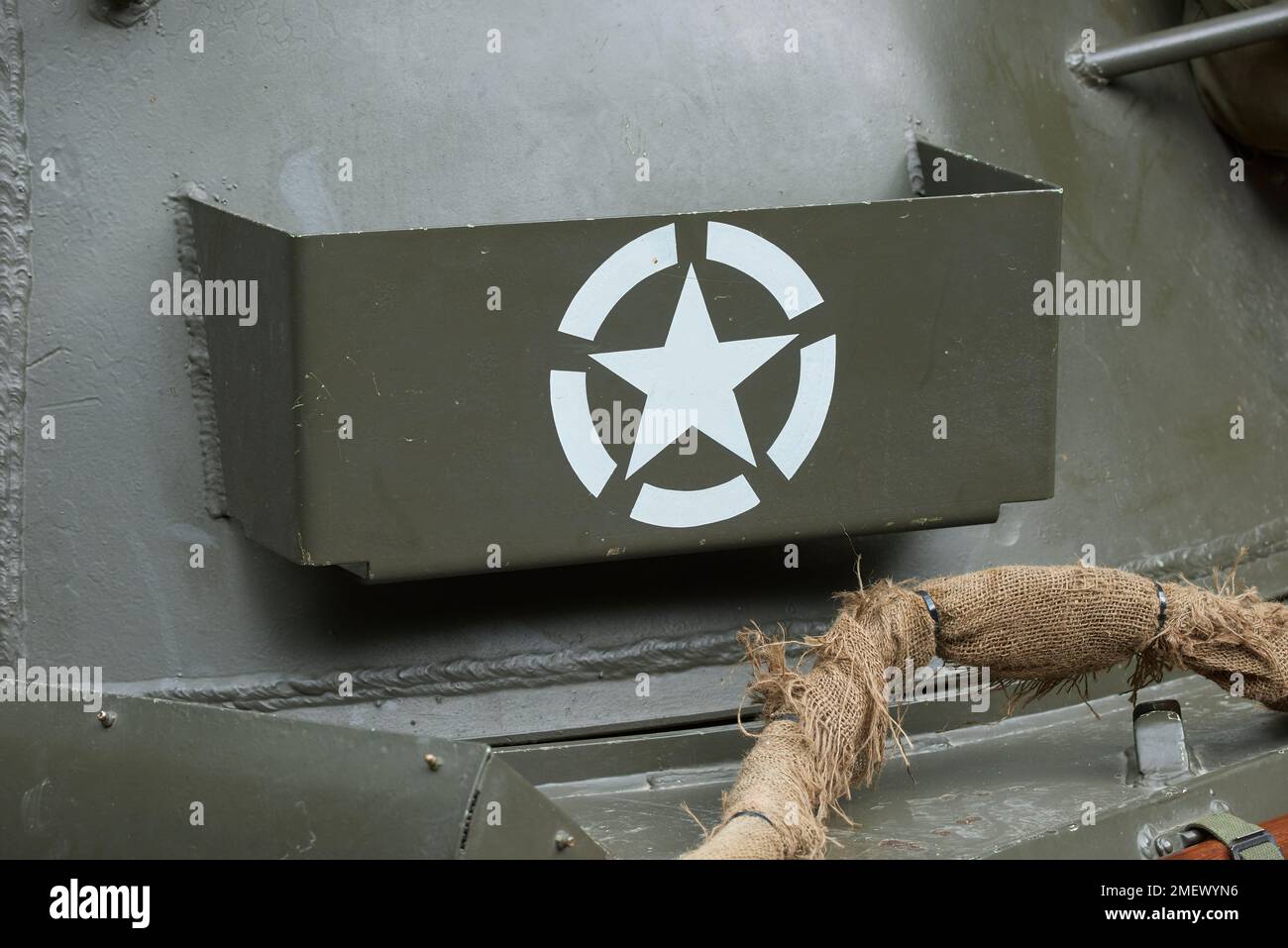 M18 Hellcat, Storage Bin on Turret Stock Photo - Alamy