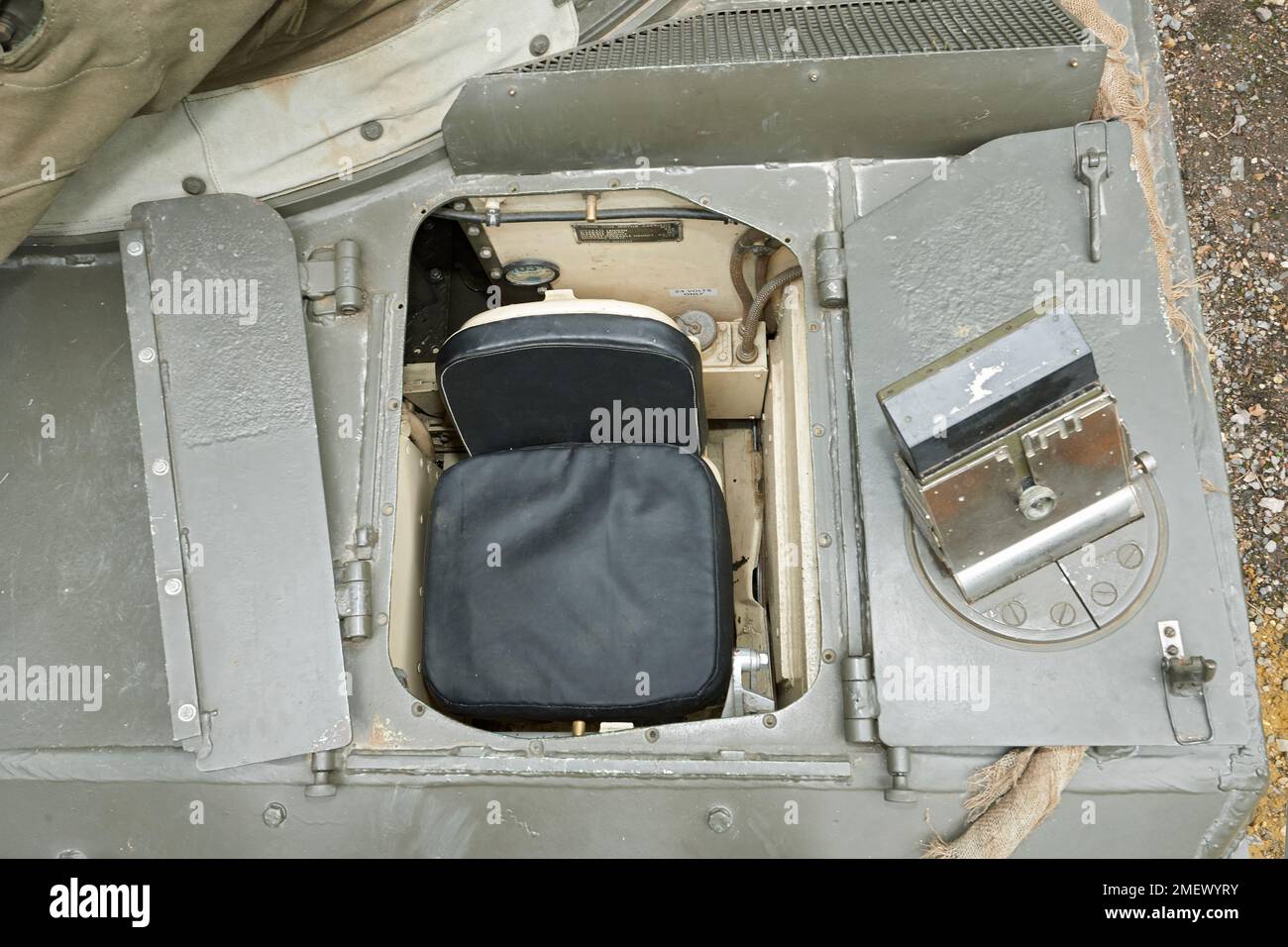 M18 Hellcat, Driver's Hatch (Open Stock Photo - Alamy