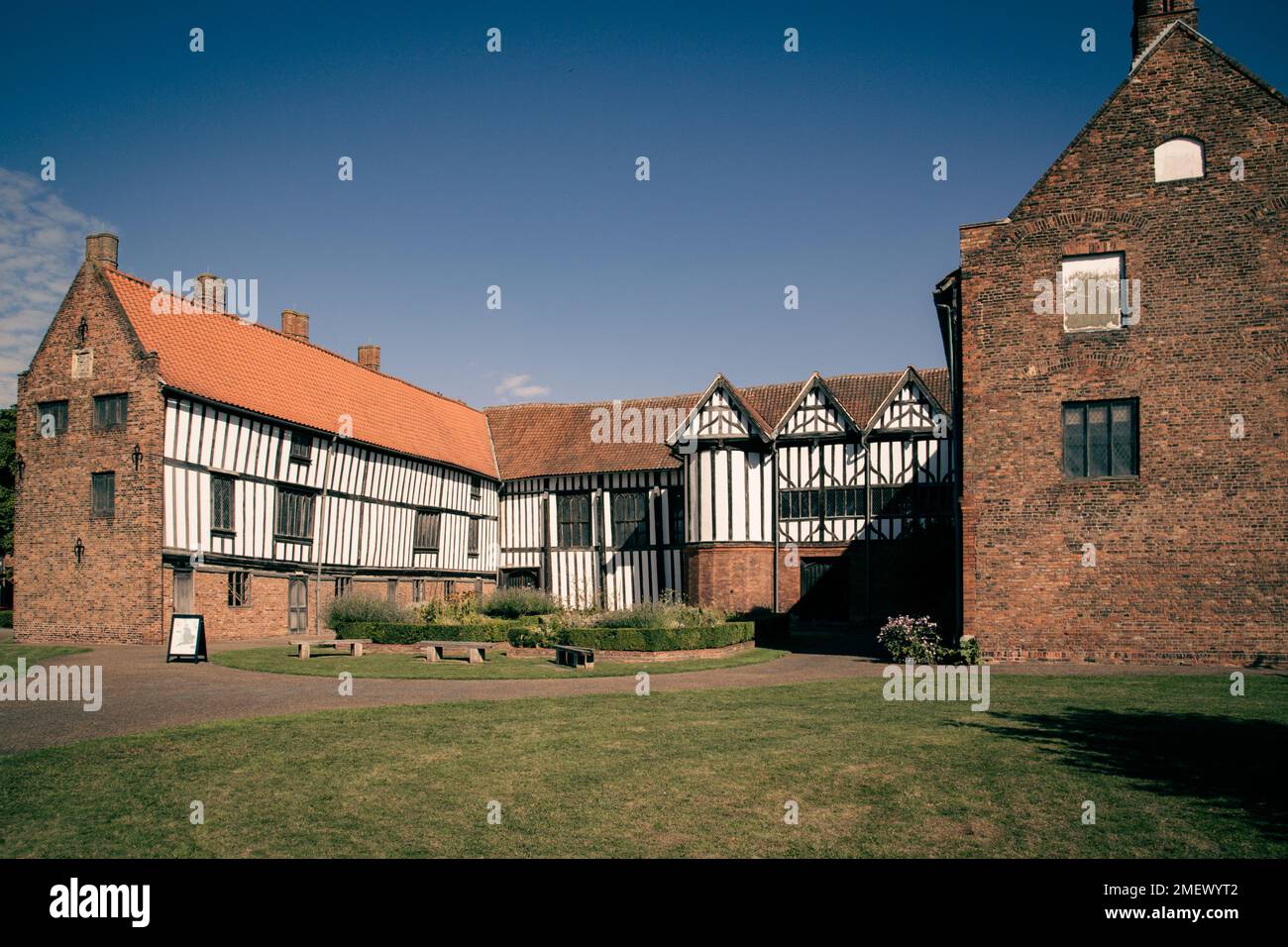 The West wing and great hall of Gainsborough Old Hall, which is over ...