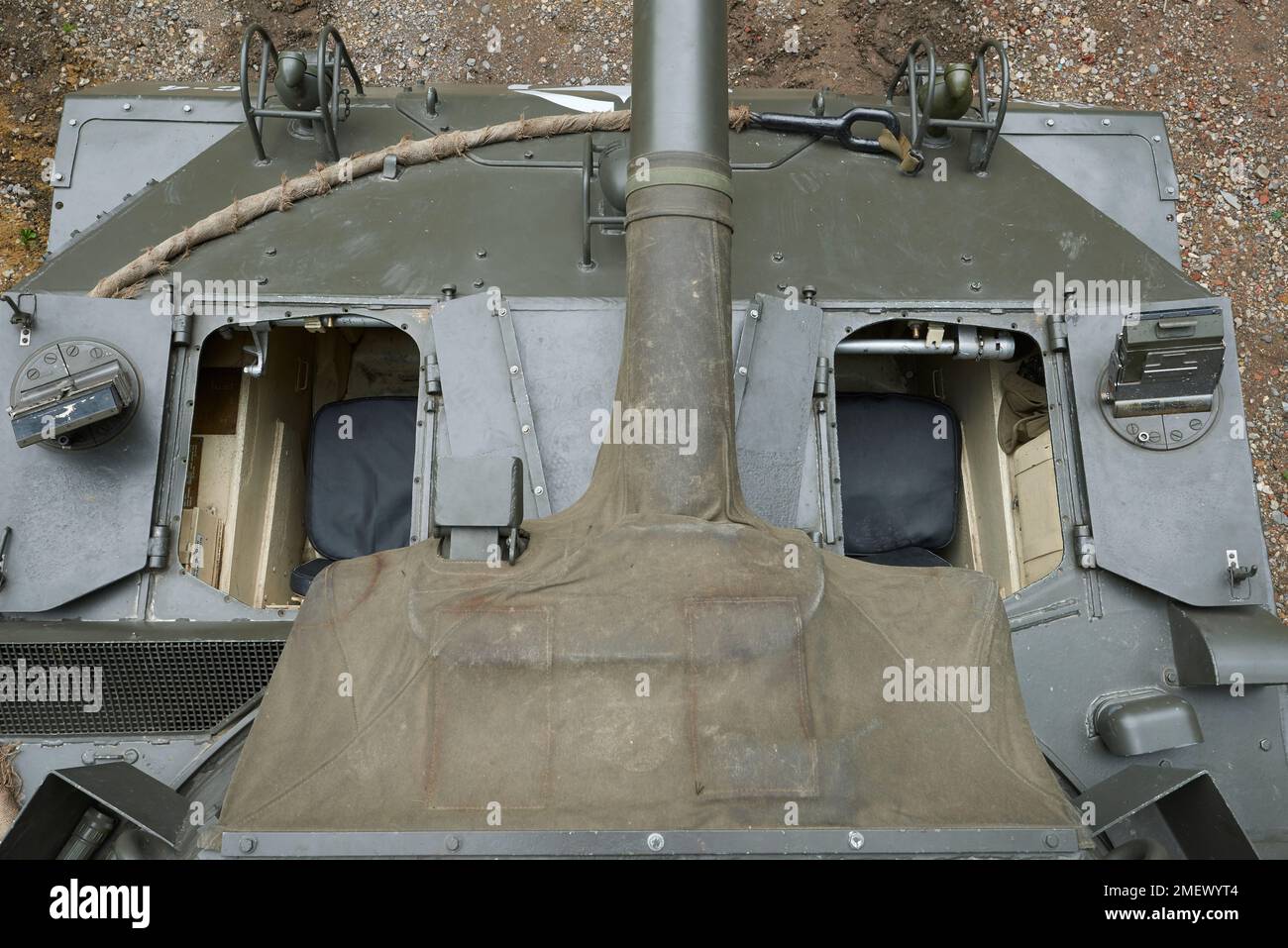 M18 Hellcat, Driver's Hatch (Left of Image) and Co-driver's Hatch (Both ...