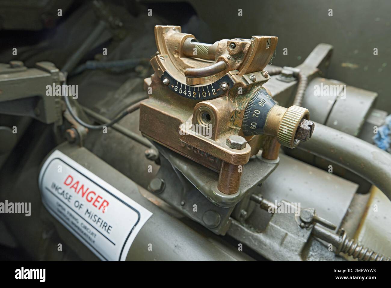 M18 Hellcat, Gun Barrel Elevation Gauge Stock Photo - Alamy