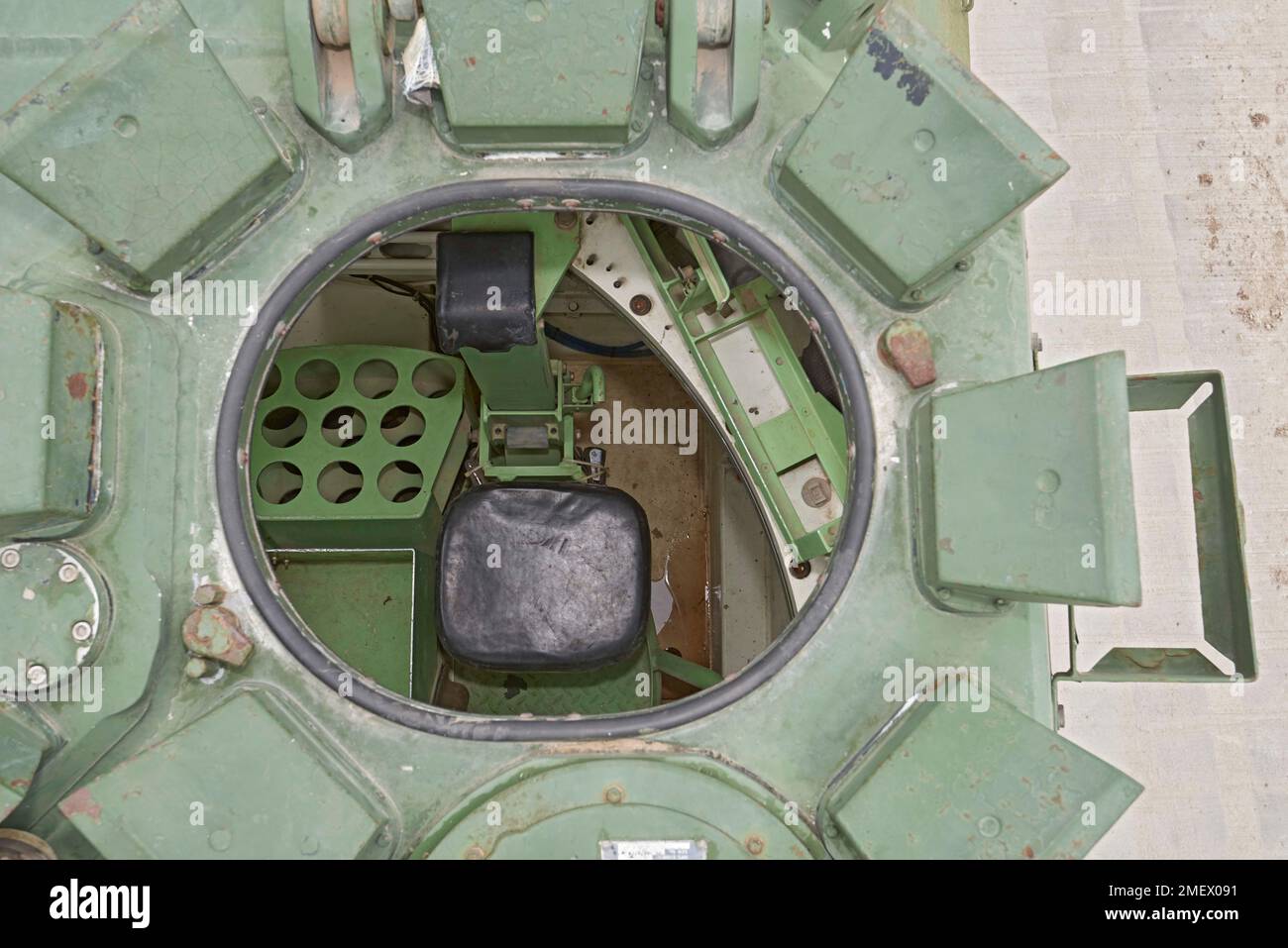 Cougar, Commander's position (hatch open Stock Photo - Alamy