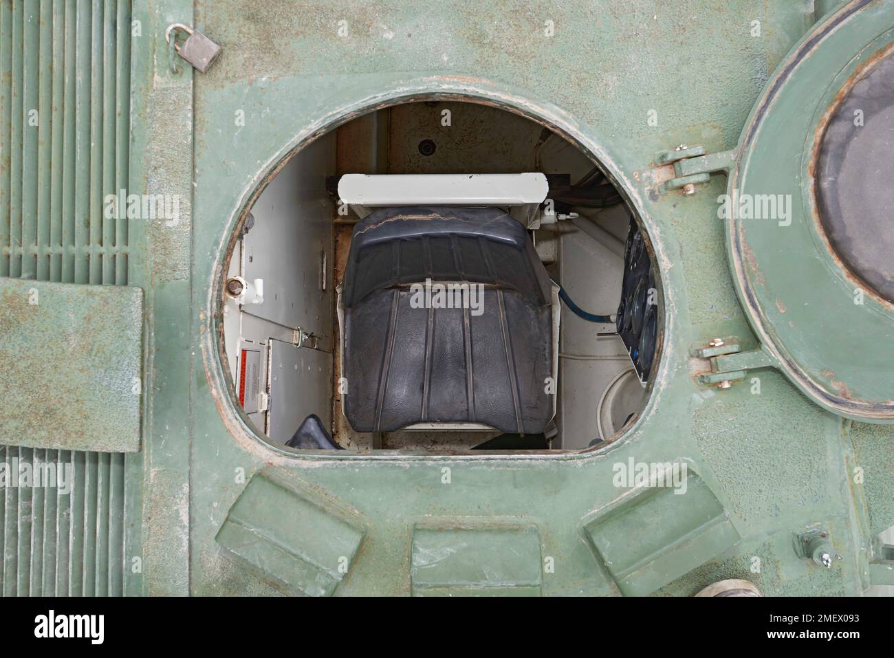 Cougar, Driver's position (hatch open Stock Photo - Alamy
