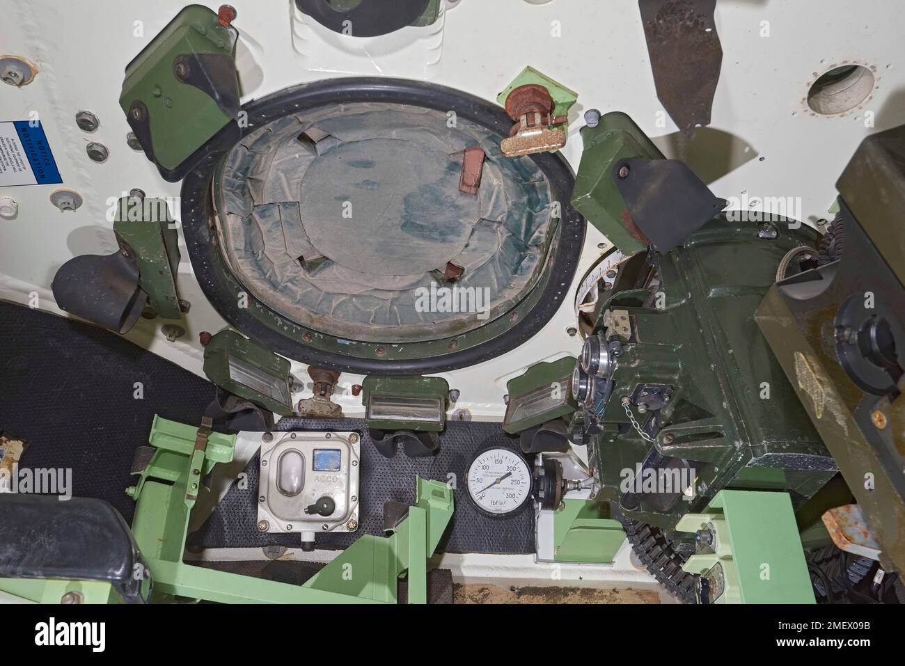 Cougar, Commander's position (hatch closed Stock Photo - Alamy