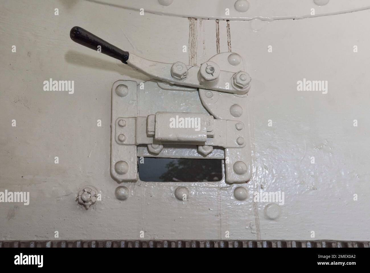 Vickers Medium Mark I, Vision port Stock Photo - Alamy