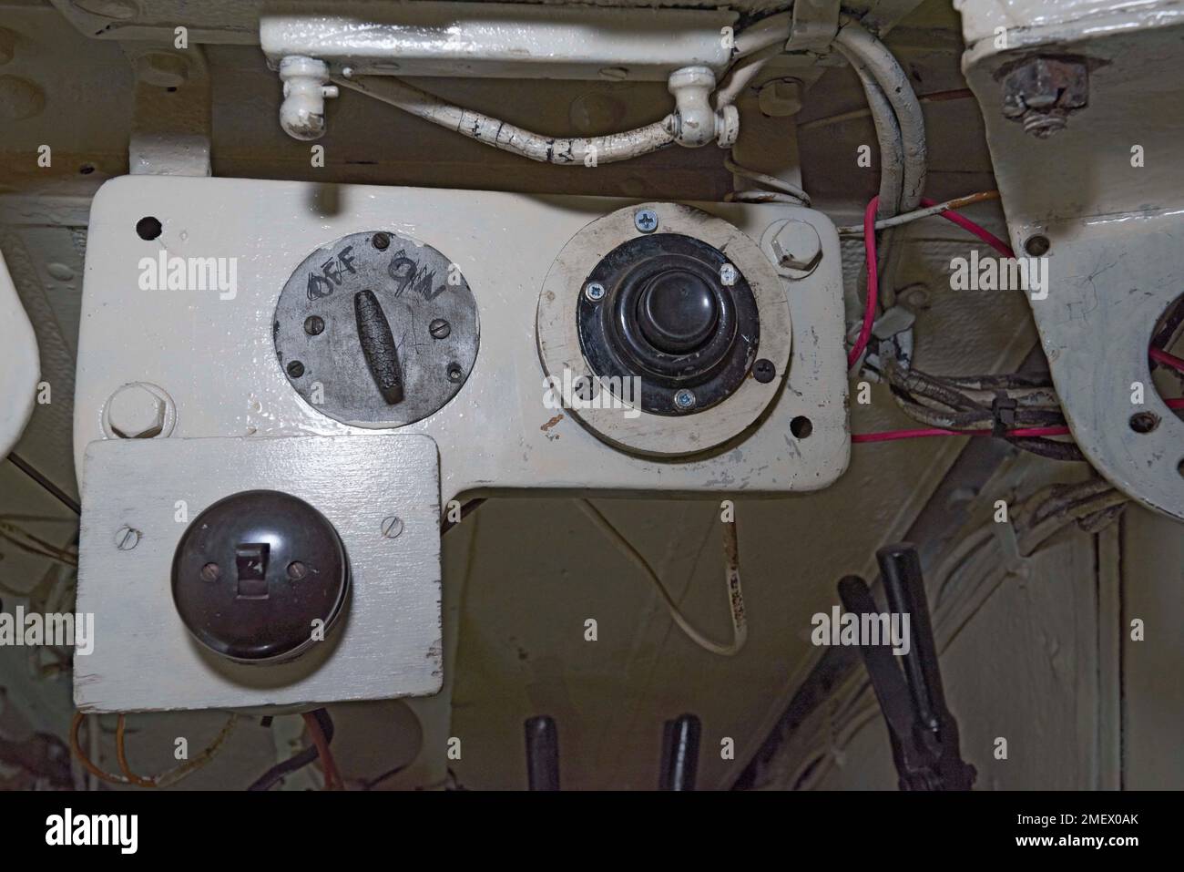 Vickers Medium Mark I, control panel Stock Photo - Alamy