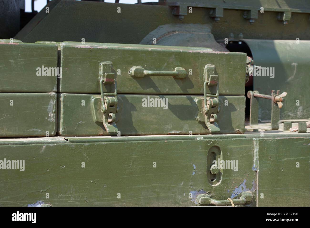 Centurion Mk 13, Tool boxes Stock Photo - Alamy