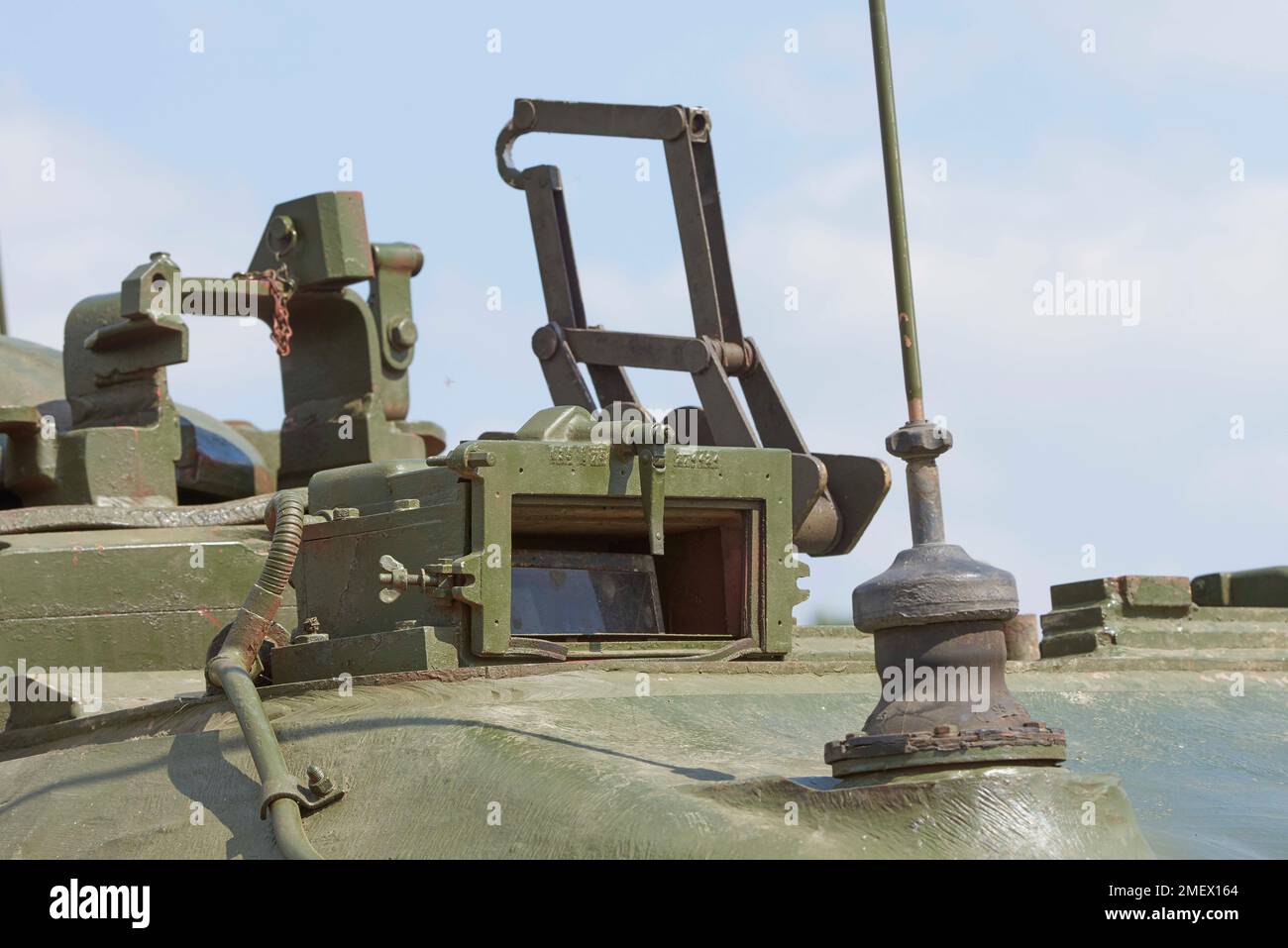 Centurion Mk 13, Aerial and gunner's periscope Stock Photo - Alamy