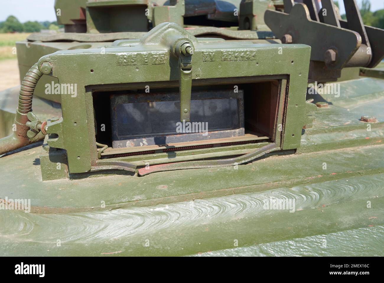 Centurion Mk 13, Gunner's periscope Stock Photo - Alamy