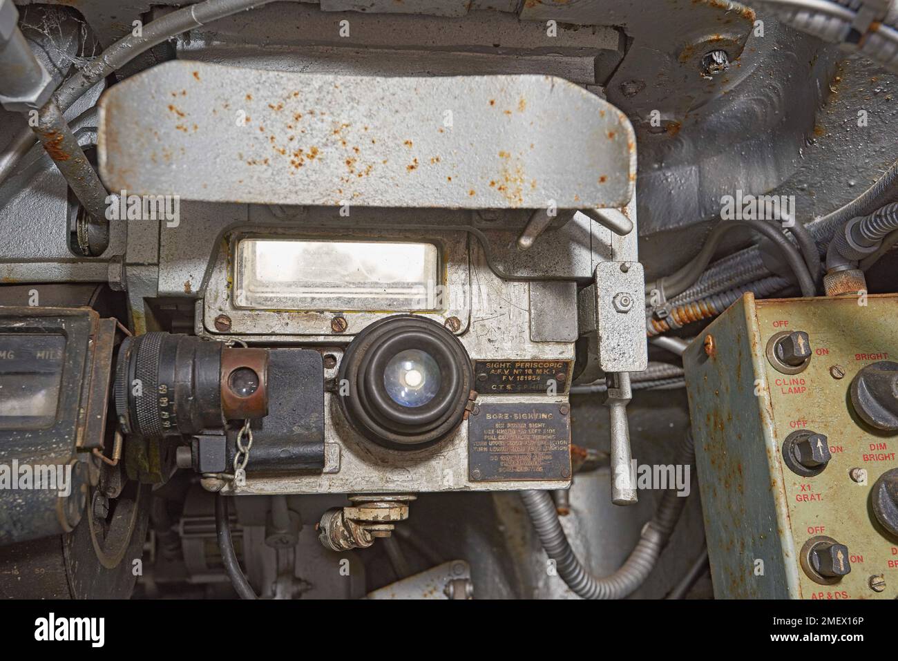 Centurion Mk 13, Gun sight Stock Photo - Alamy