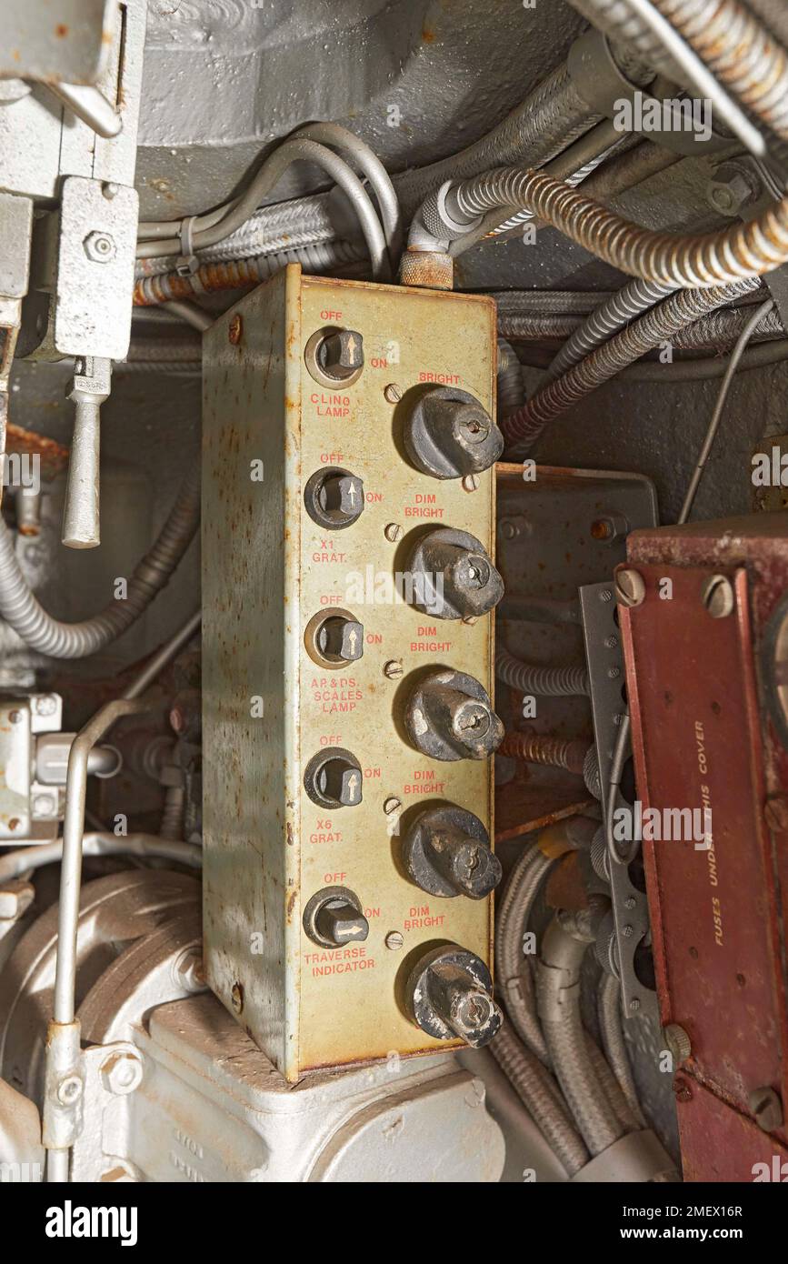 Centurion Mk 13, Lights control panel Stock Photo - Alamy