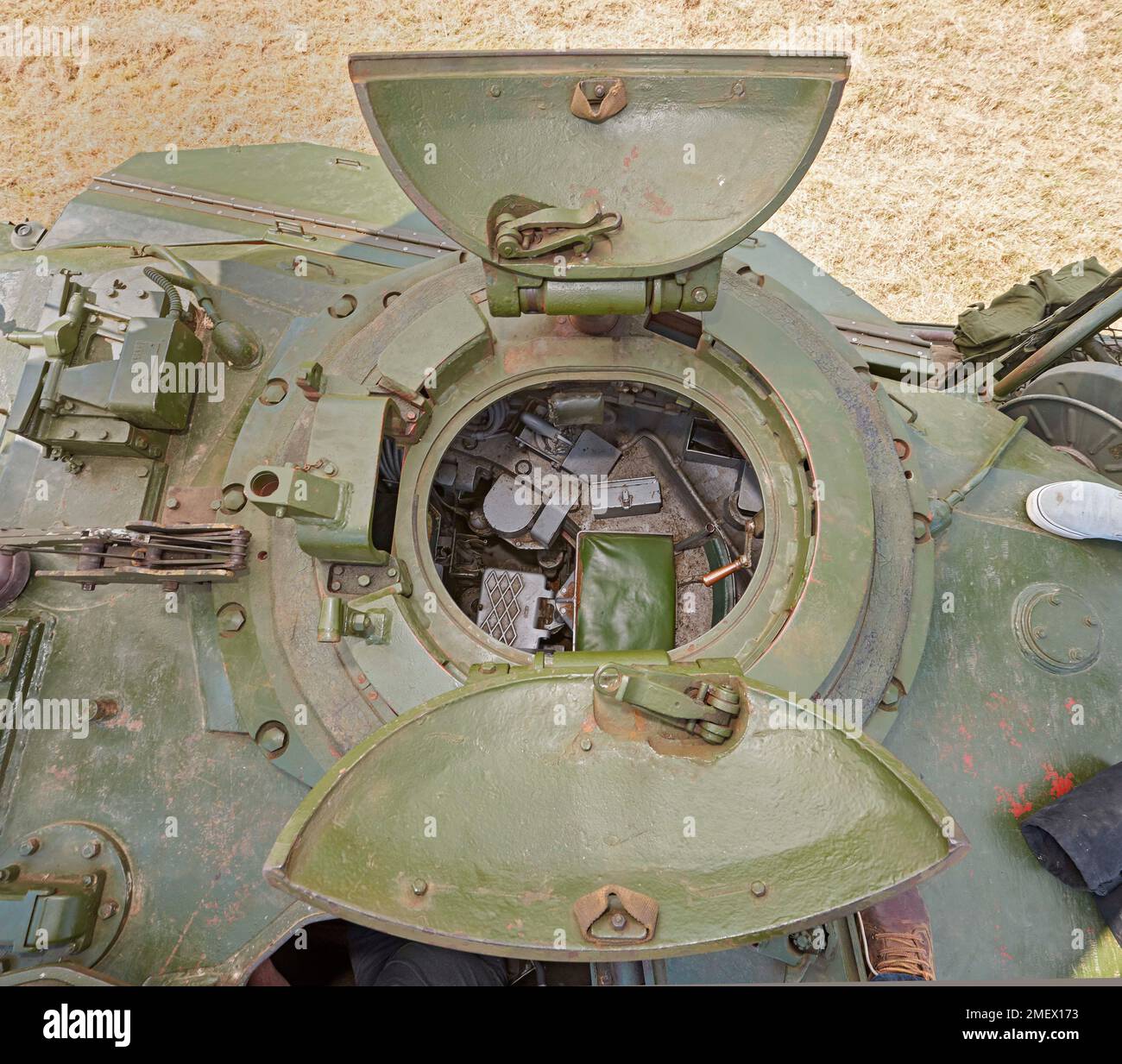 Centurion Mk 13, Commander's hatch (open Stock Photo - Alamy