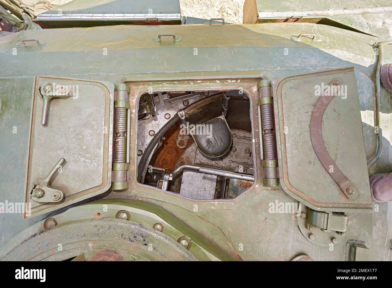 Centurion Mk 13, Loader's hatch (open Stock Photo - Alamy