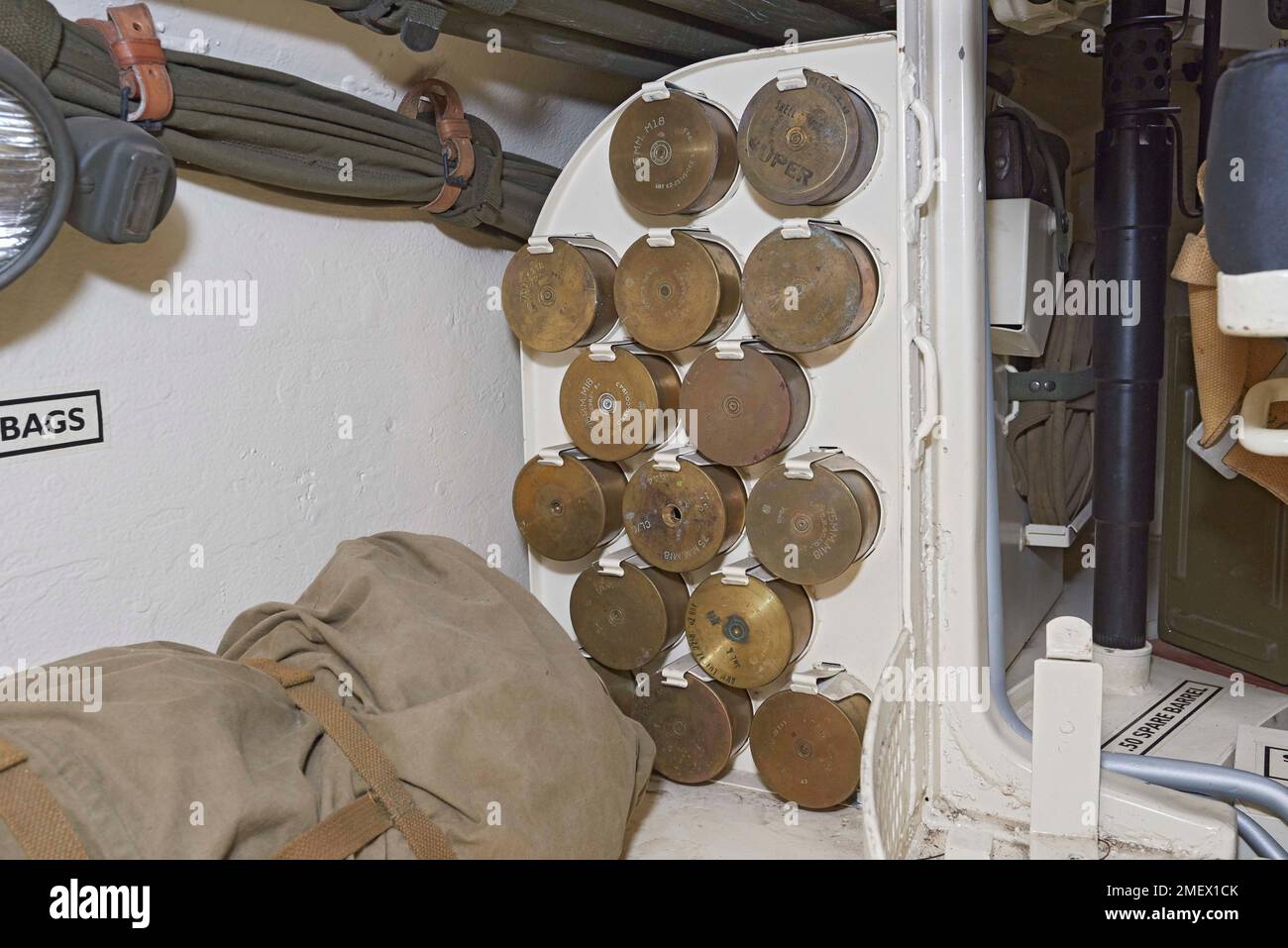 M4 Sherman, Ammunition storage Stock Photo - Alamy
