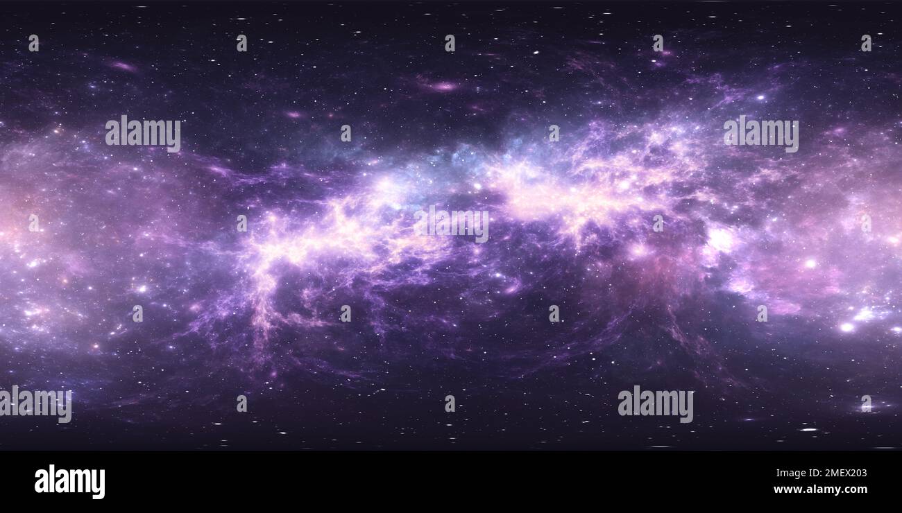 Virtual reality environment 360 HDRI map. Space equirectangular ...