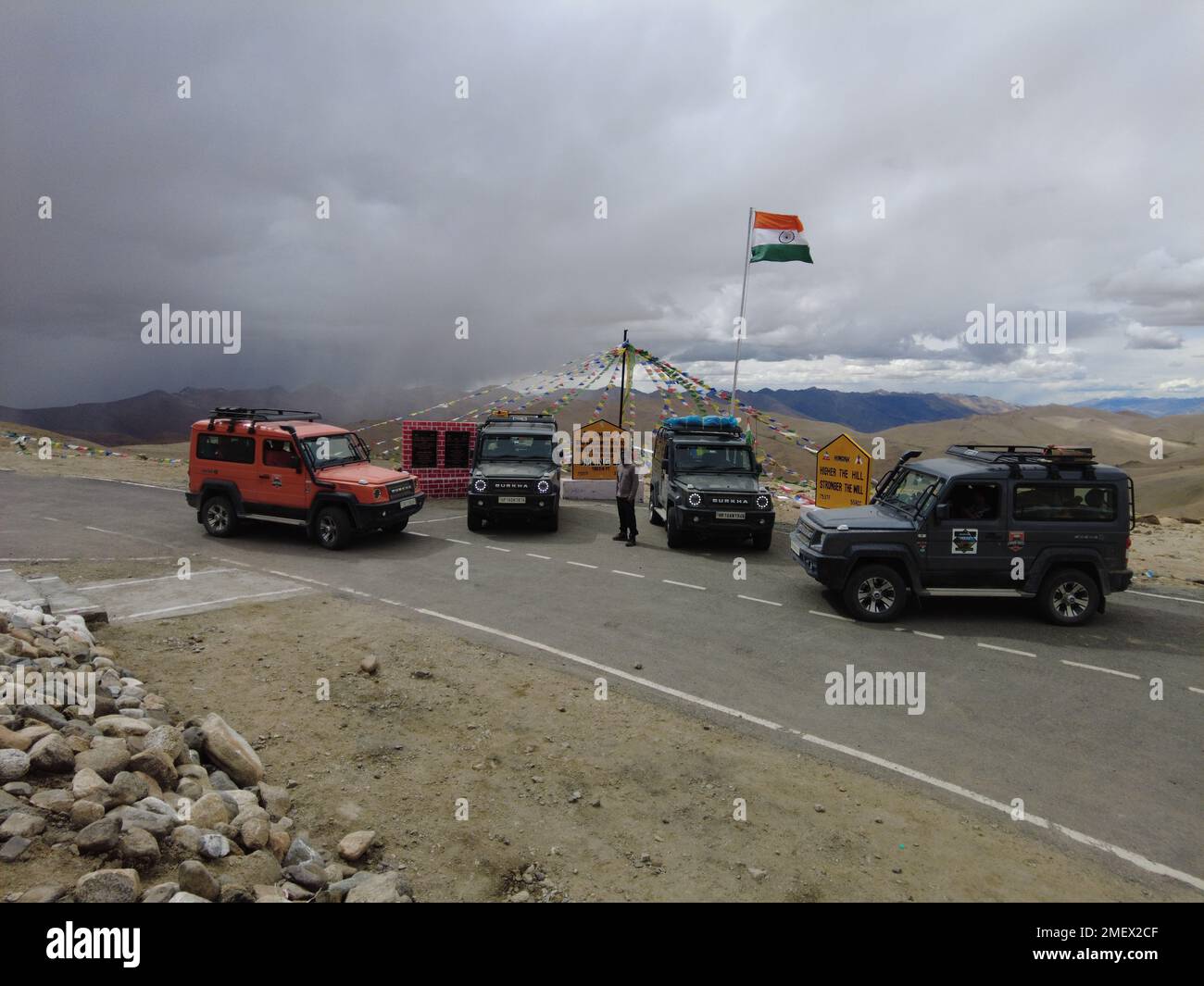 Ladakh, India - August 24th, 2022, Photo of High Mountain Pass in ...
