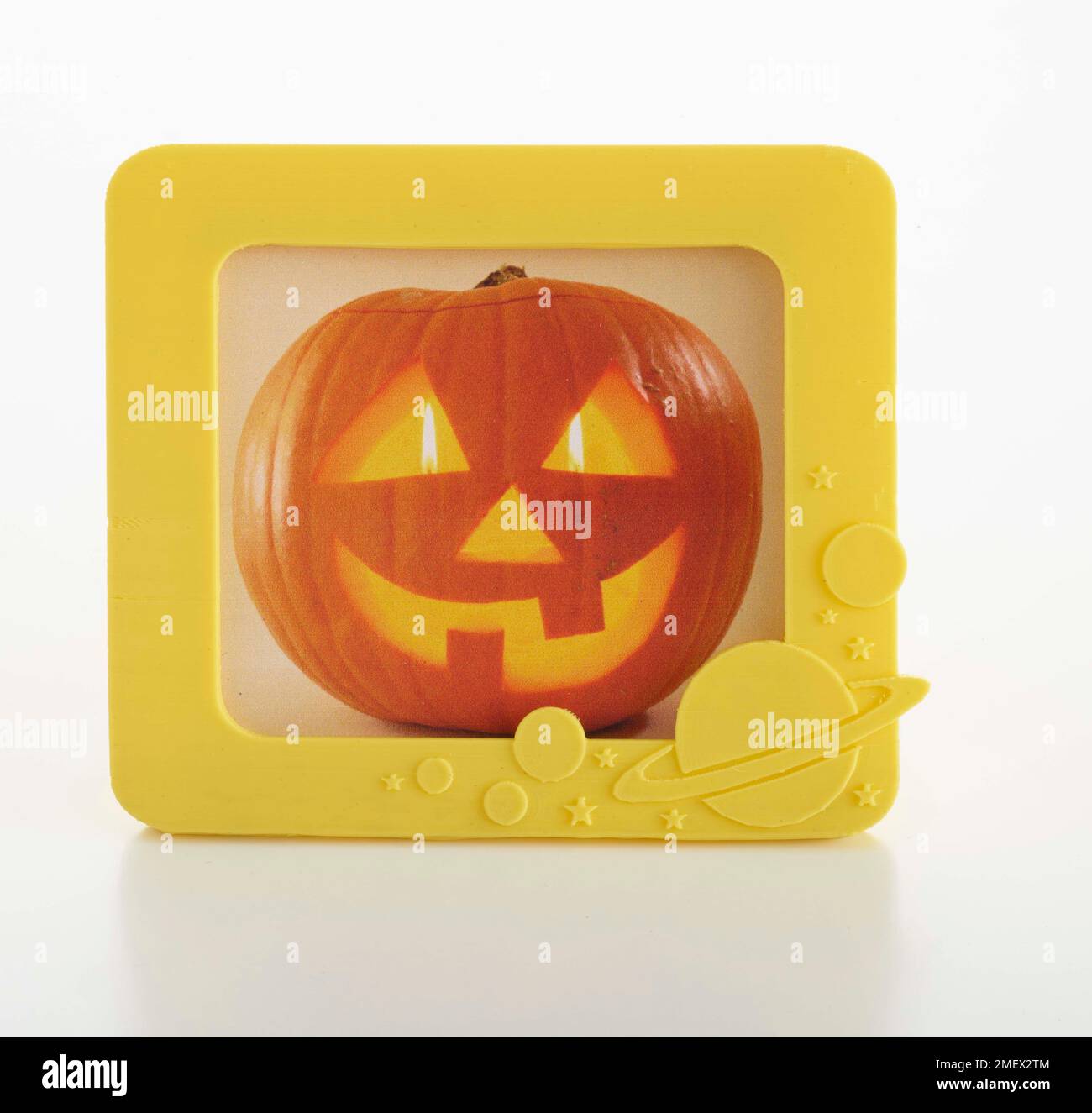 3D printed planet photo frame with a photo Stock Photo - Alamy