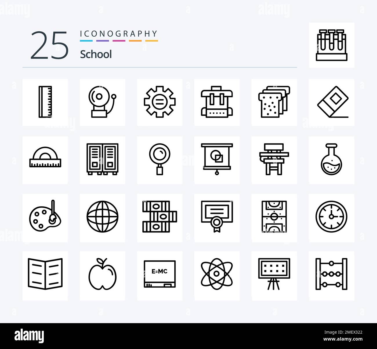 Setting stationary Stock Vector Images - Alamy