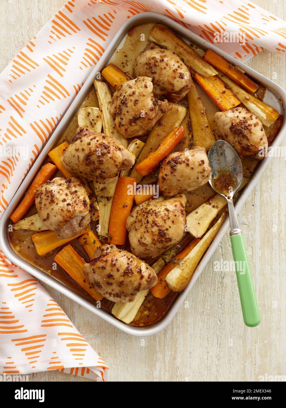Tray bake step by step Stock Photo - Alamy