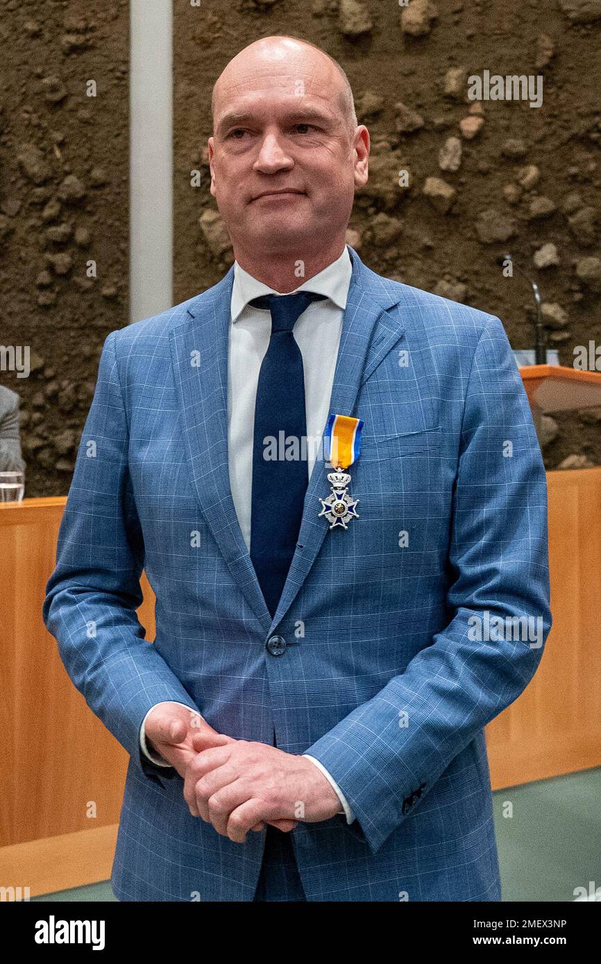 THE HAGUE, NETHERLANDS - JANUARY 22: Gert-Jan Segers has received a ...