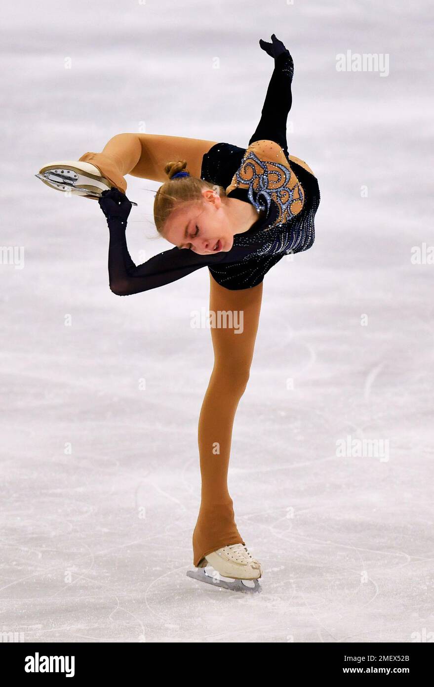 Alexandra Feigin of Bulgaria performs during the Ladies Free Skating at ...
