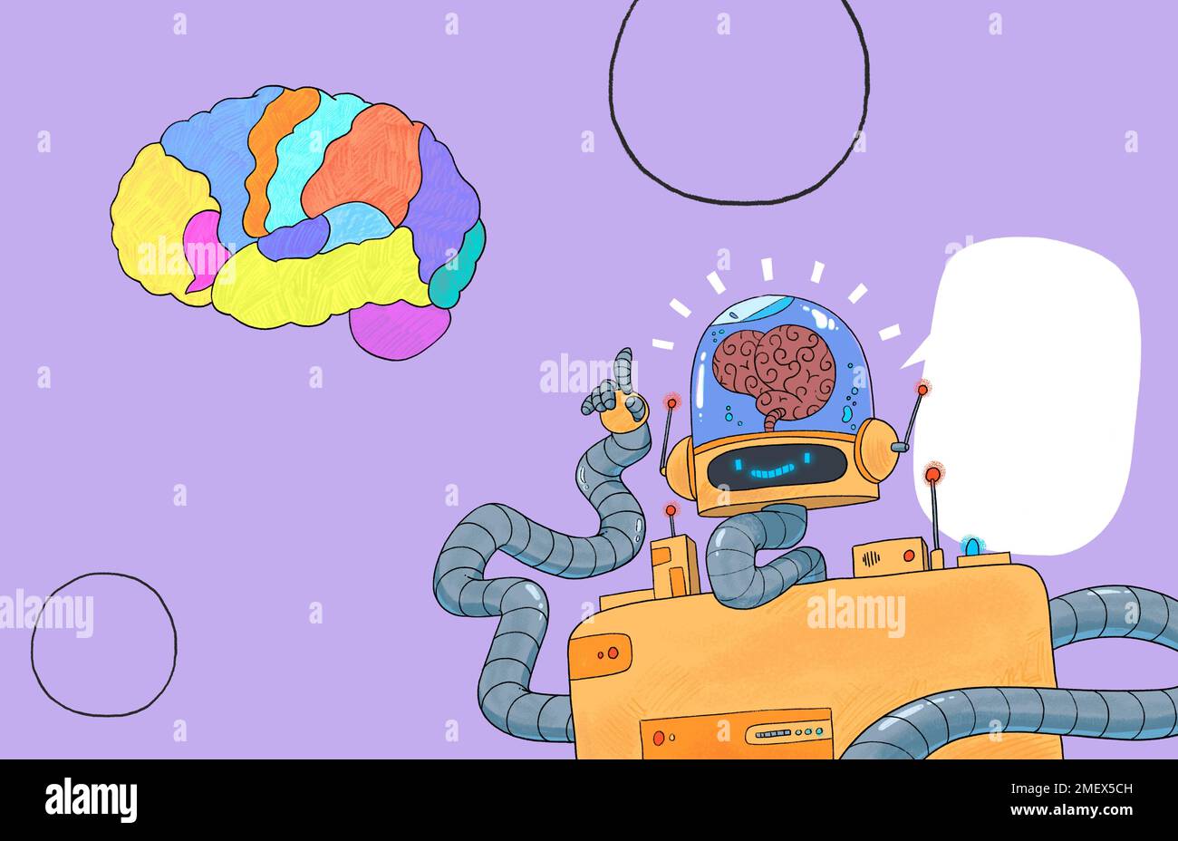 Is it possible to transfer a human brain into a robot Stock Photo - Alamy