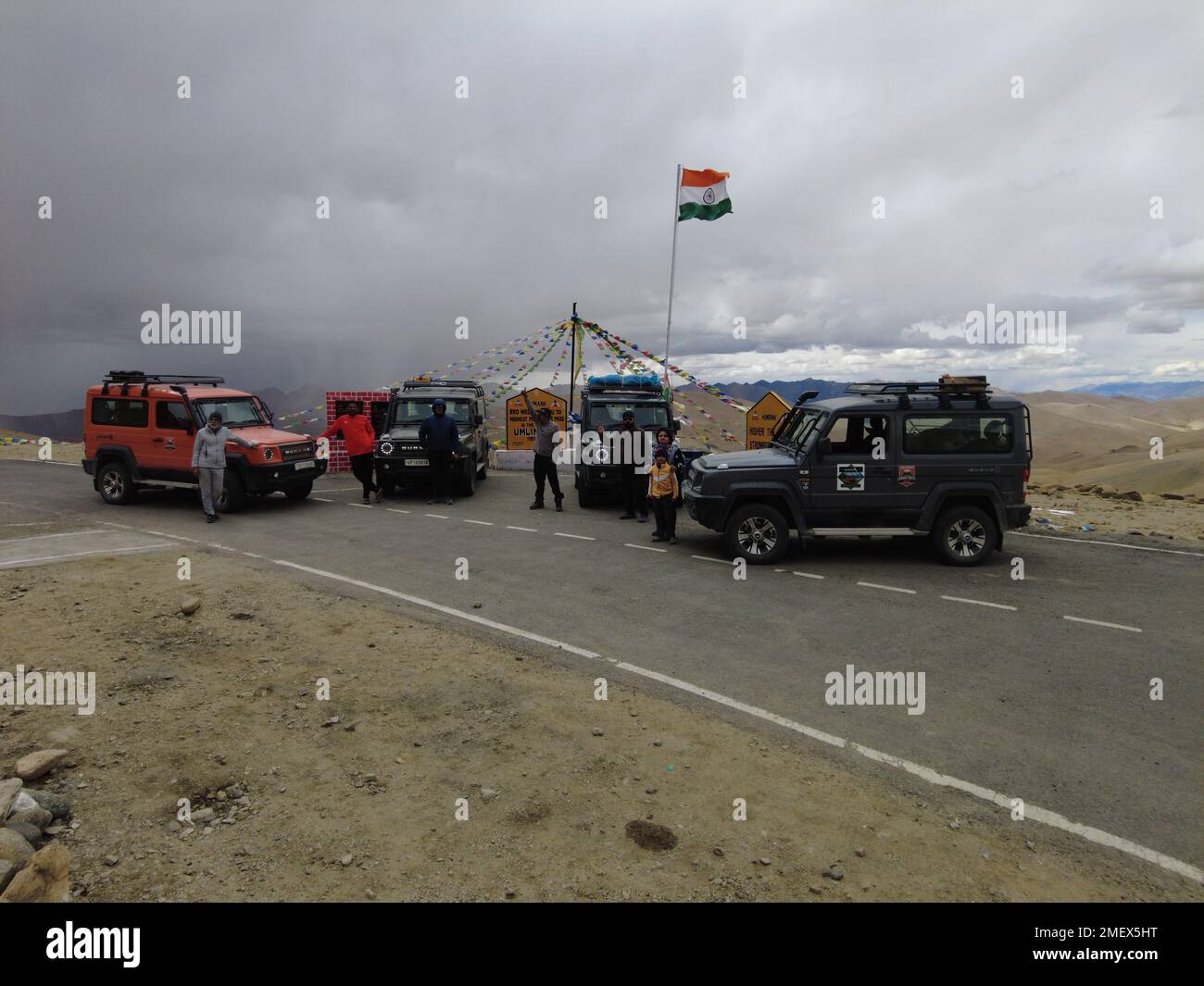 Ladakh, India - August 24th, 2022, Photo of High Mountain Pass in ...