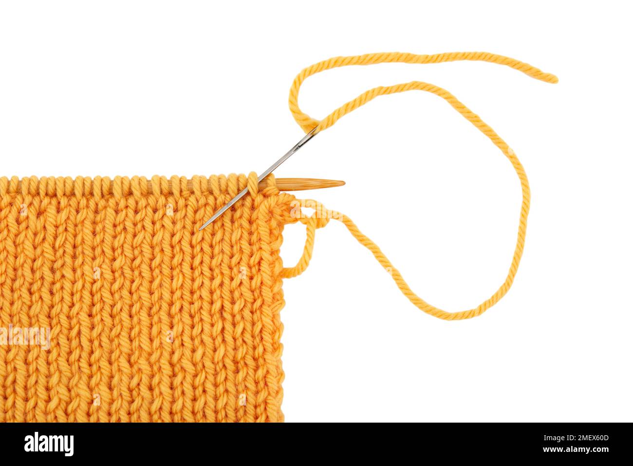 Tubular Cast Off technique Stock Photo - Alamy