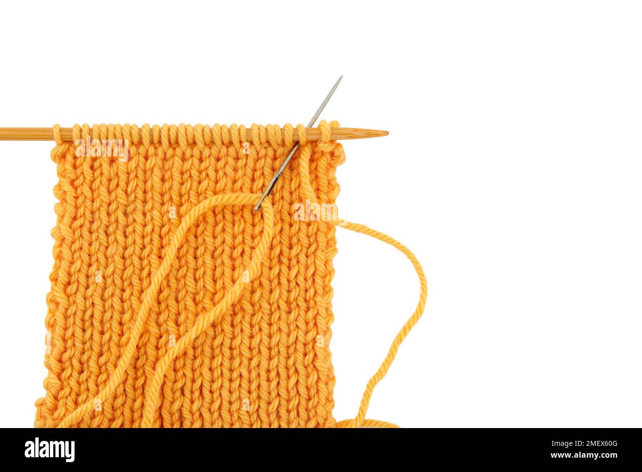 Tubular Cast Off technique Stock Photo - Alamy